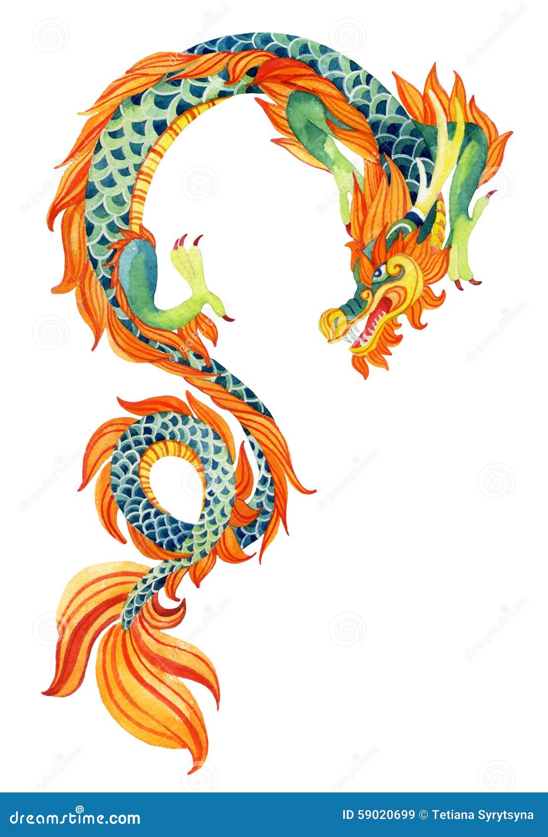 Dragon chinois illustration stock. Illustration du antique - 59020699