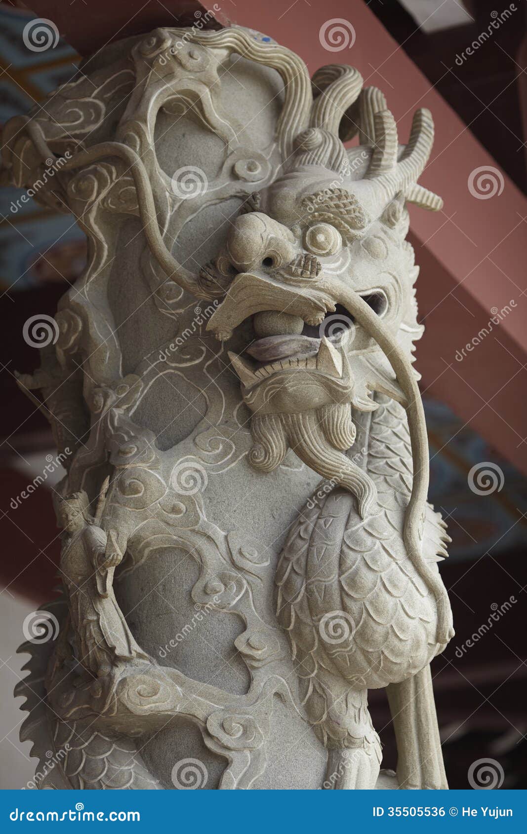 Dragon cloumn stock photo. Image of temple, asia, stone - 35505536