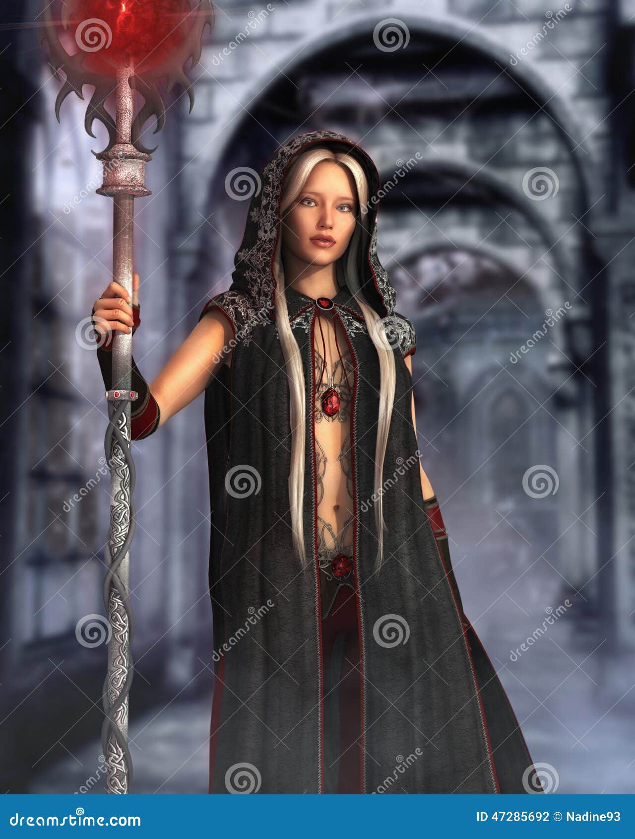 The dragon conjurer stock illustration. Illustration of lighting - 47285692