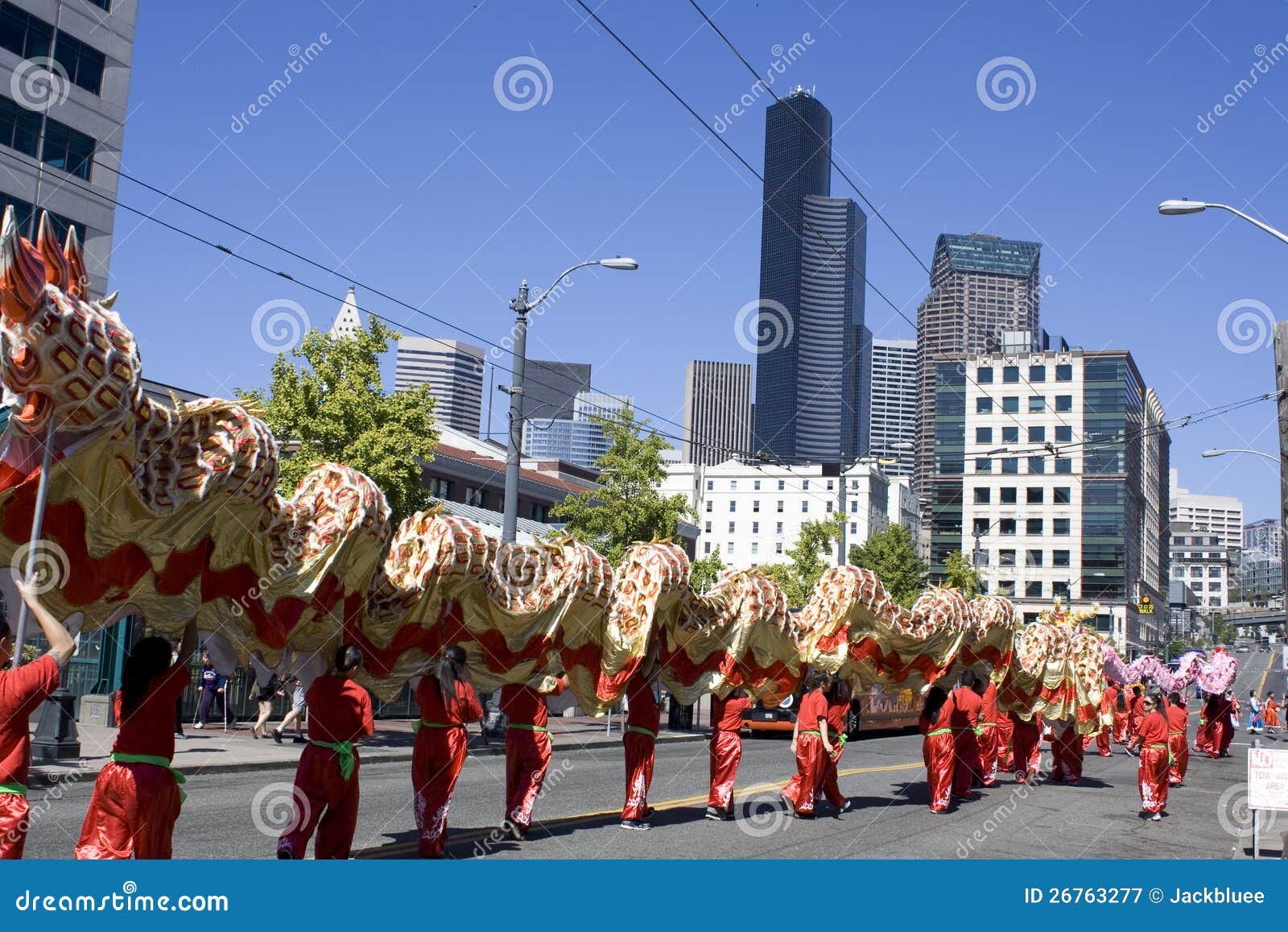 Dragon dance Seattle editorial photography. Image of tradition - 26763277