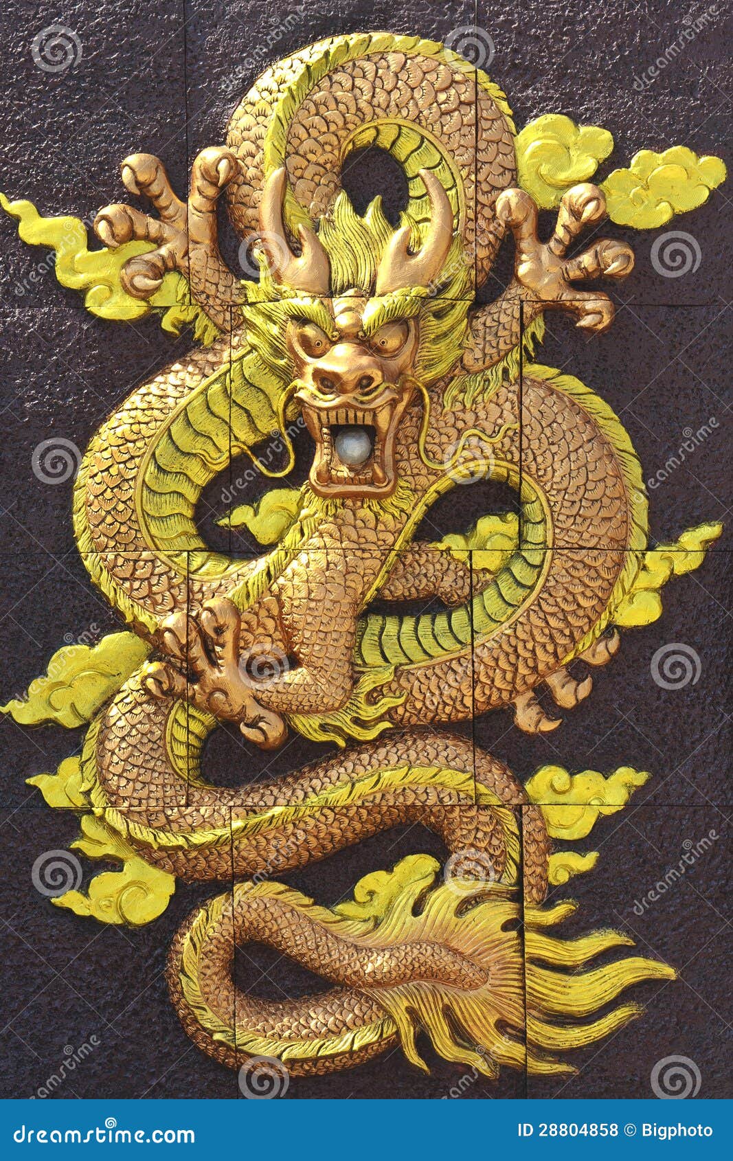Dragon on the dargon wall stock photo. Image of festival - 28804858