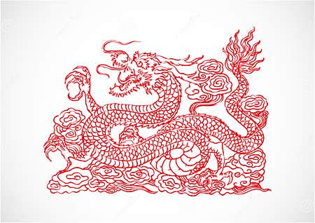 Dragon stock vector. Illustration of cloud, creative - 55230007