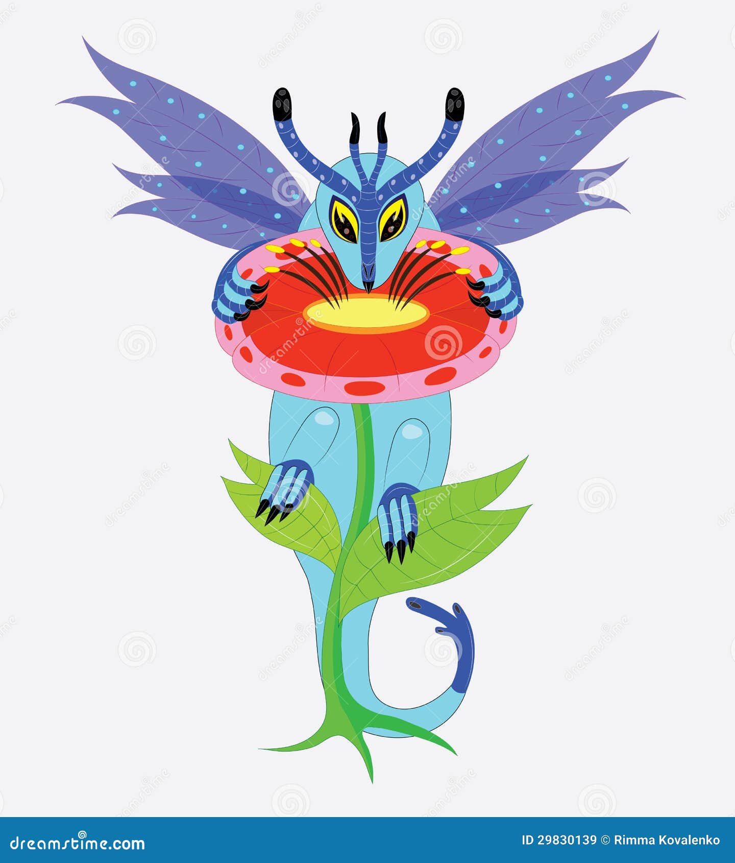 Dragon Eats Ramen Noodle Cartoon Vector | CartoonDealer.com #252966501