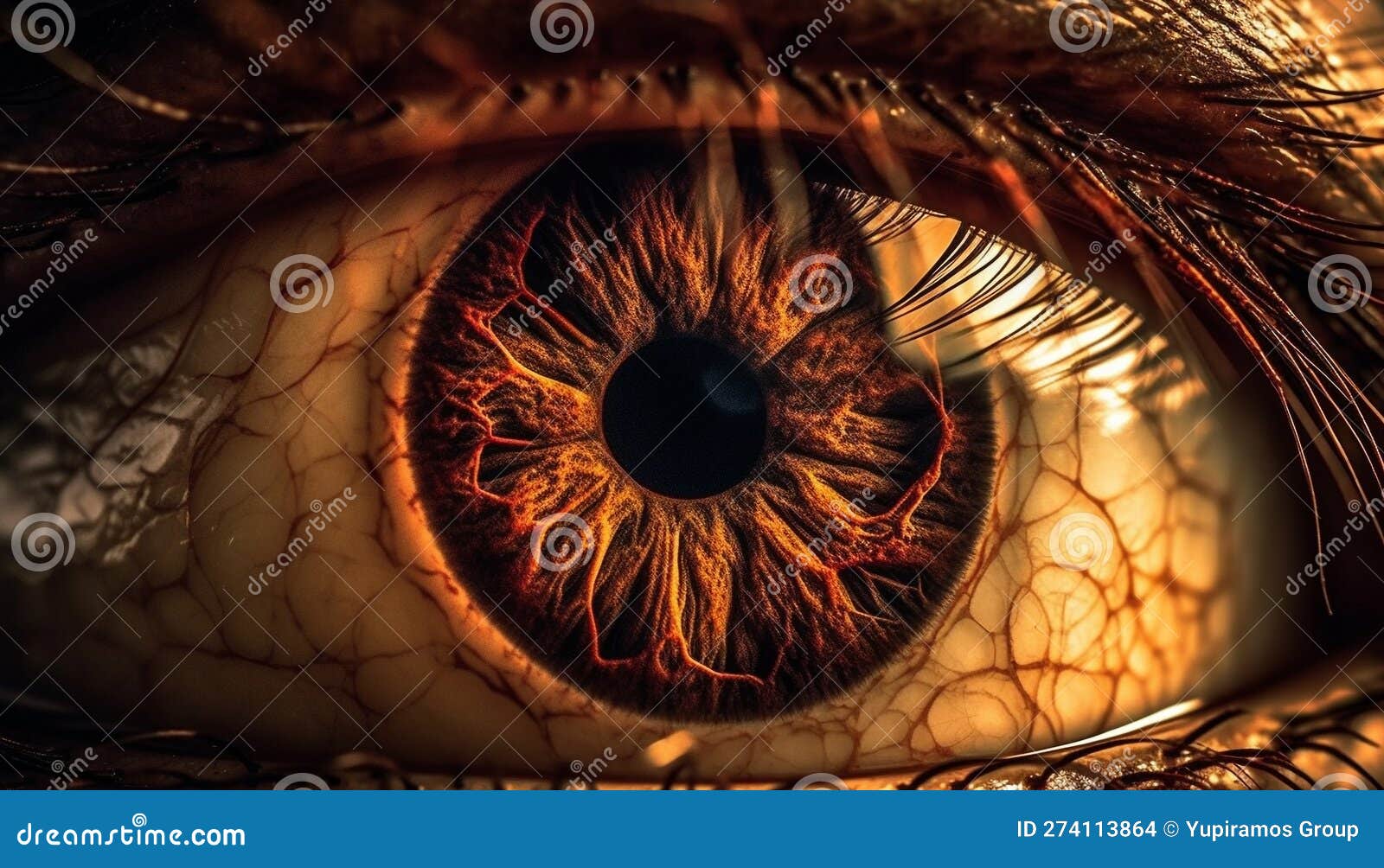 Dragon Eye Mystical Blue Iris Glows Bright Generated by AI Stock ...