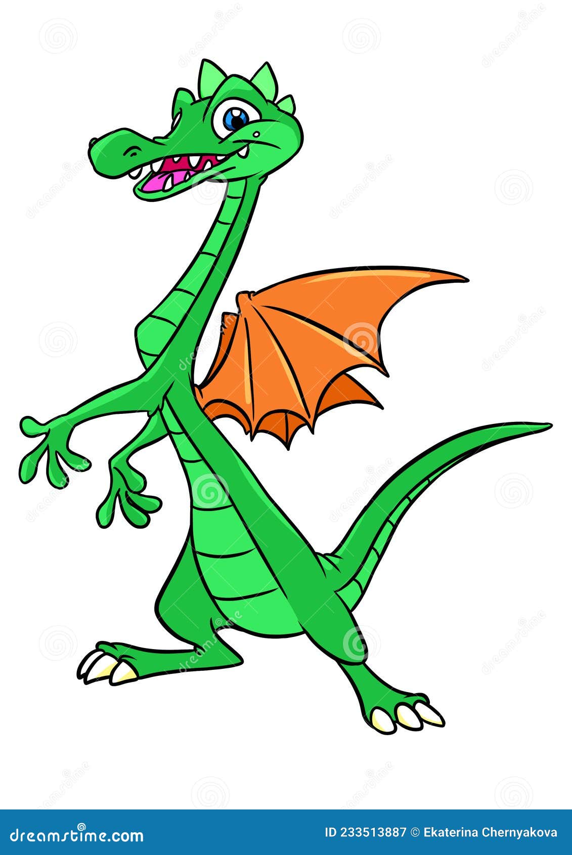 Dragon Fabulous Smile Illustration Character Stock Illustration ...