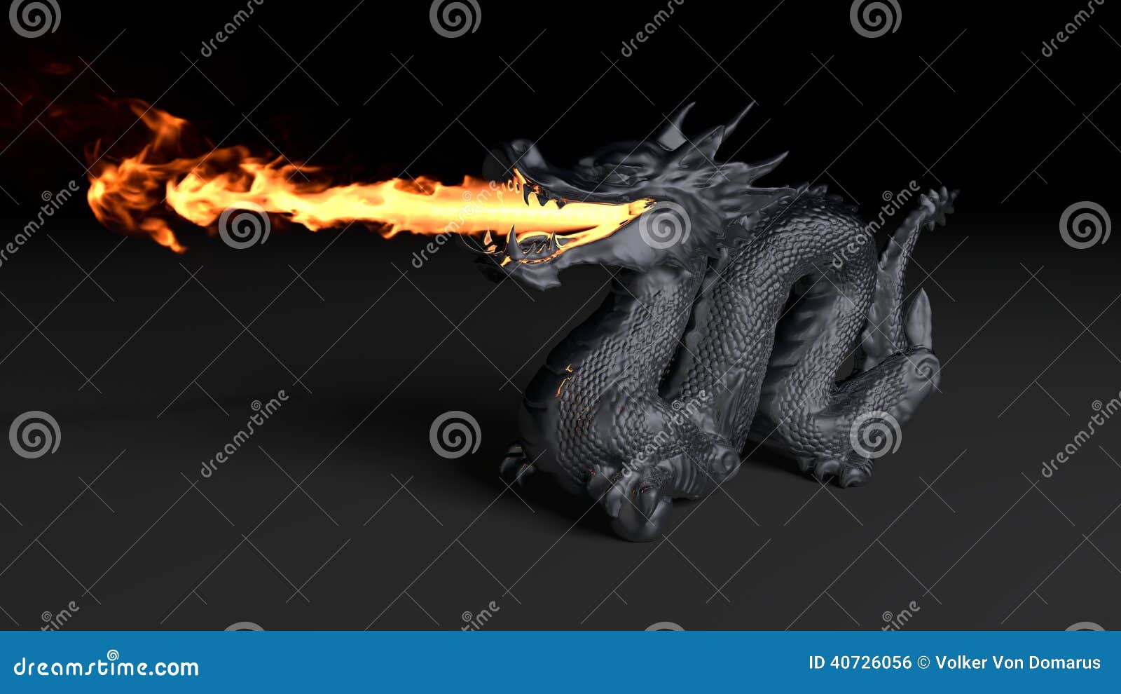 Dragon fire stock illustration. Illustration of dragons - 40726056