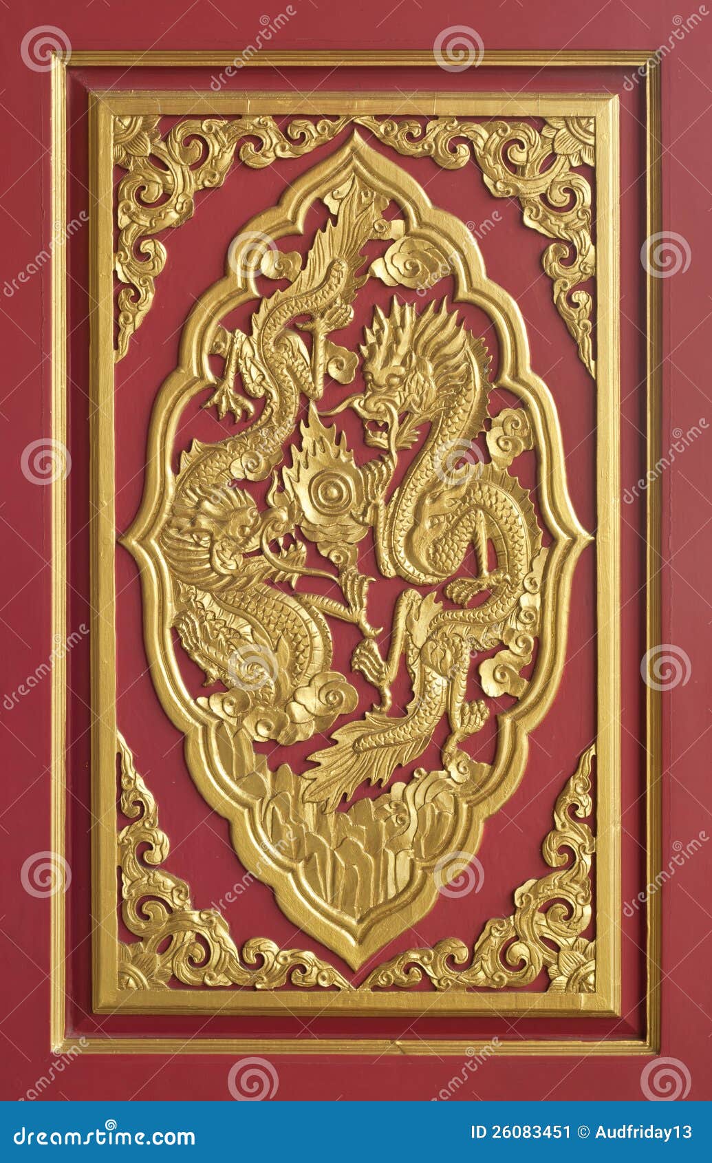 Dragon - The Frame With Green Leaves On A White Background. Hand Drawn ...