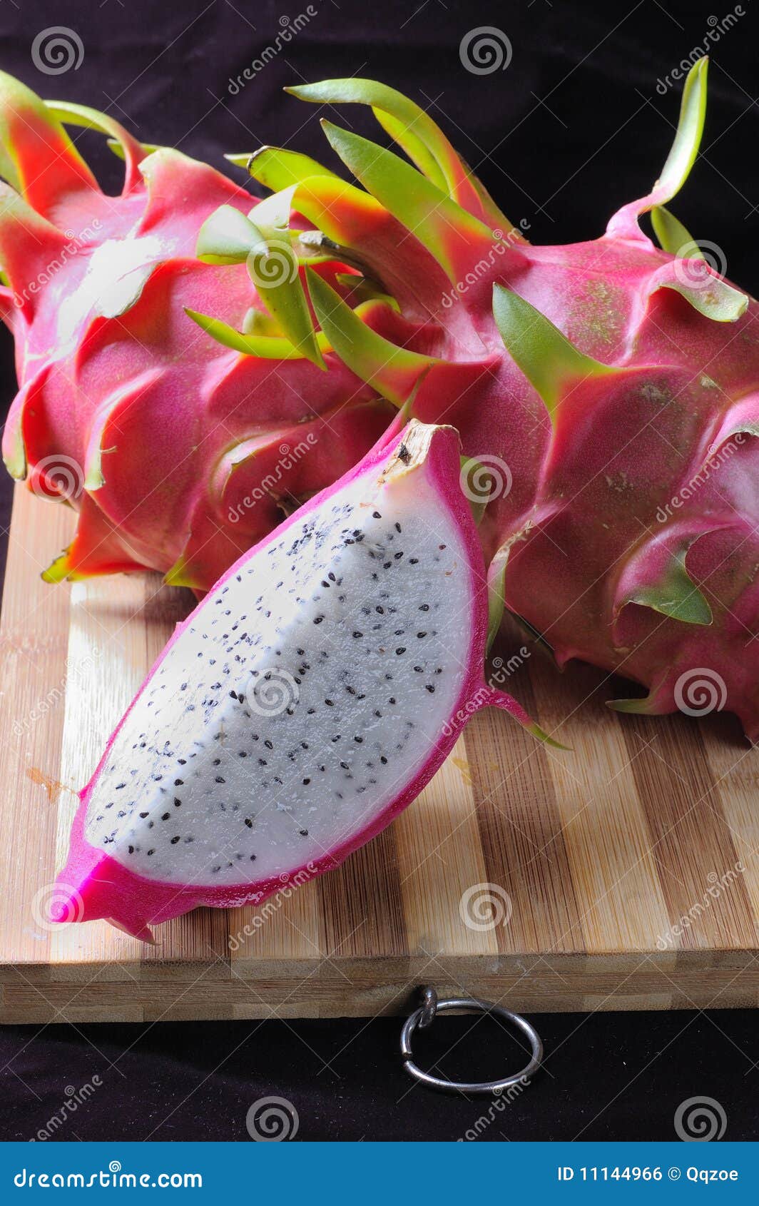 Dragon fruit stock photo. Image of fruit, skin, board - 11144966