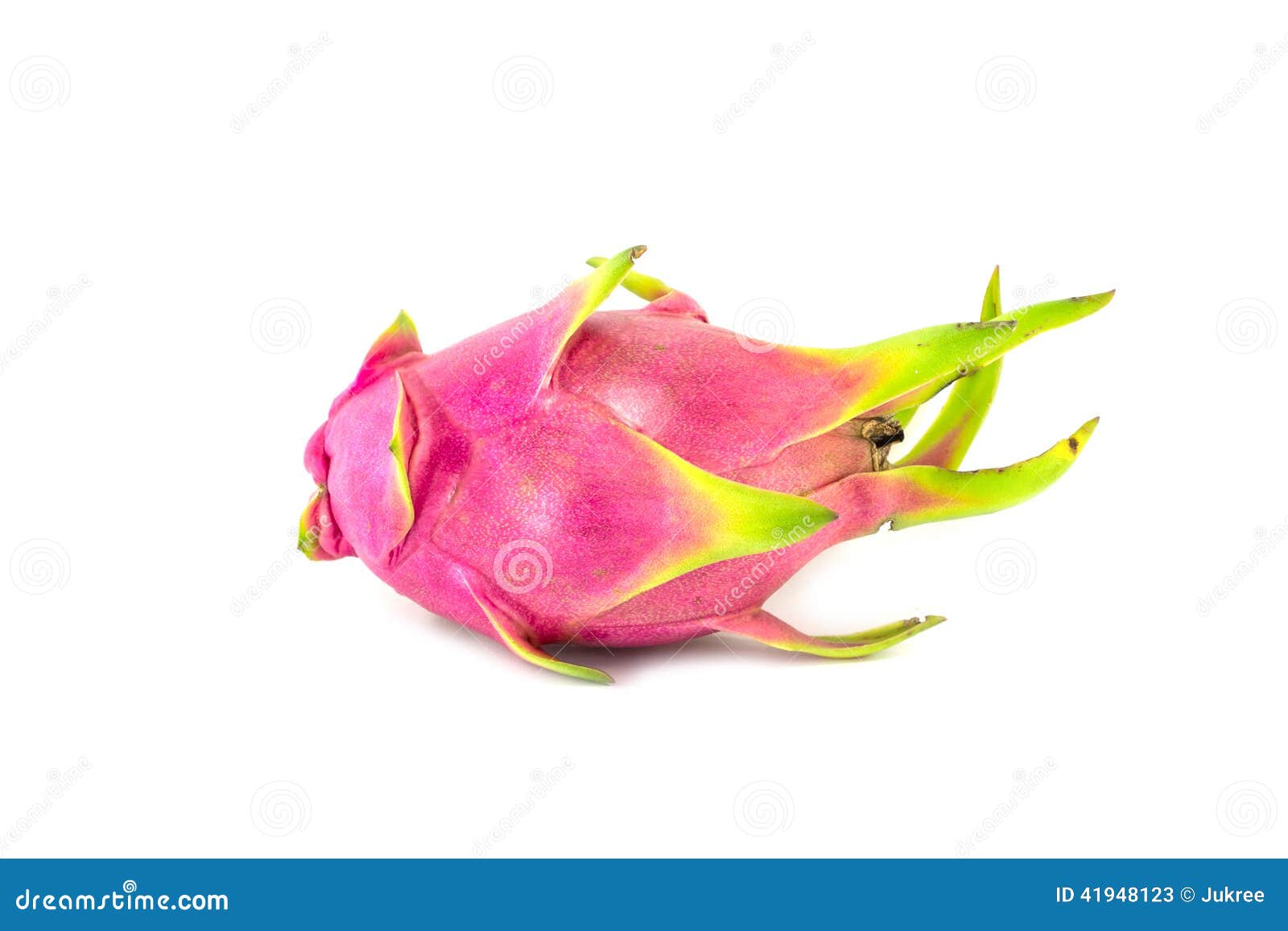 Dragon Fruit Isolated Against White Background Stock Image - Image of ...