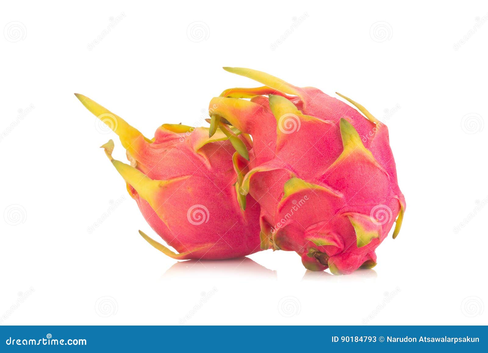 Dragon Fruit Isolated Against White Background Stock Image - Image of ...
