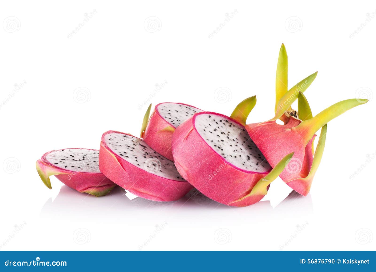 Dragon Fruit Isolated on White Background Stock Photo - Image of ...