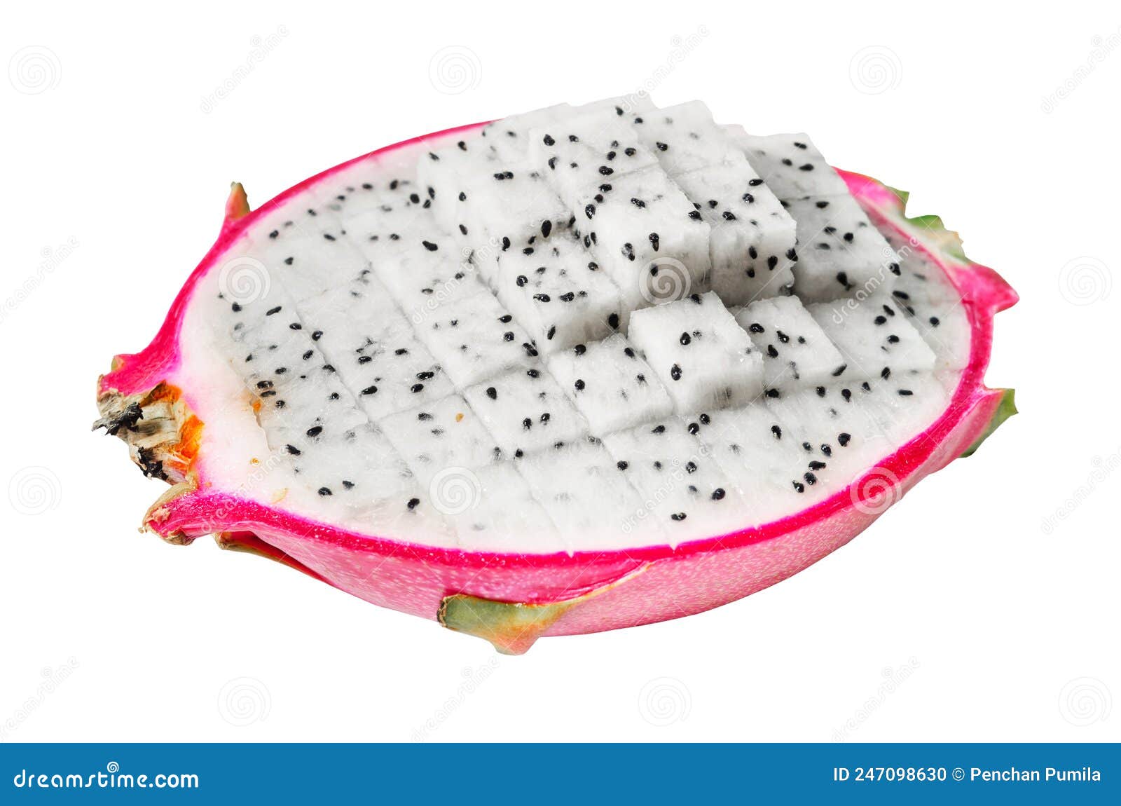 Dragon Fruit Isolated on White Background Stock Photo - Image of ...