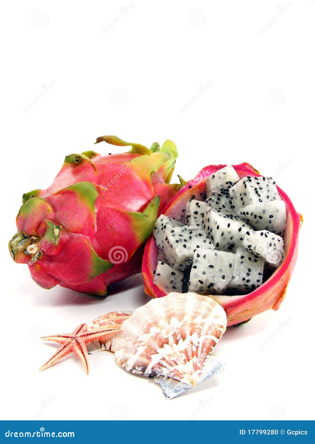 Dragon Fruit Pitahaya Pitaya Stock Photo - Image of diet, isolated ...