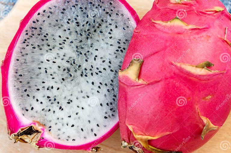Dragon Fruit Texture. Closeup Image. Stock Photo - Image of cutout ...