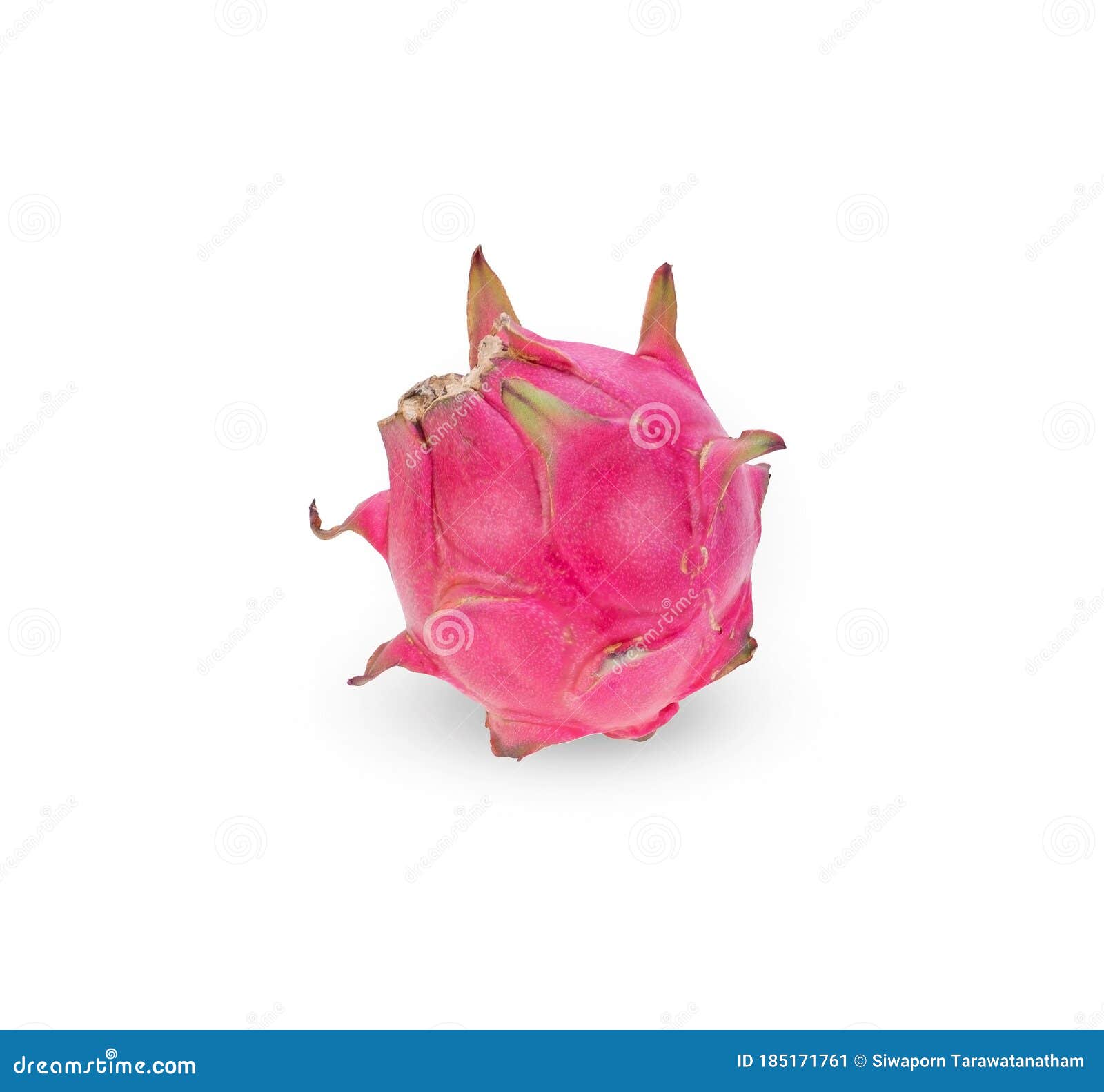 Dragon Fruit on White Background Stock Image - Image of exotic ...