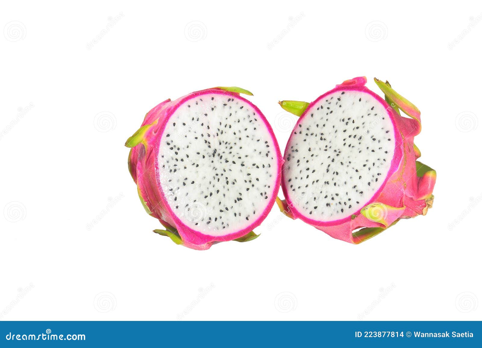 Dragon Fruit on a White Background Stock Photo - Image of dragon, fruit ...
