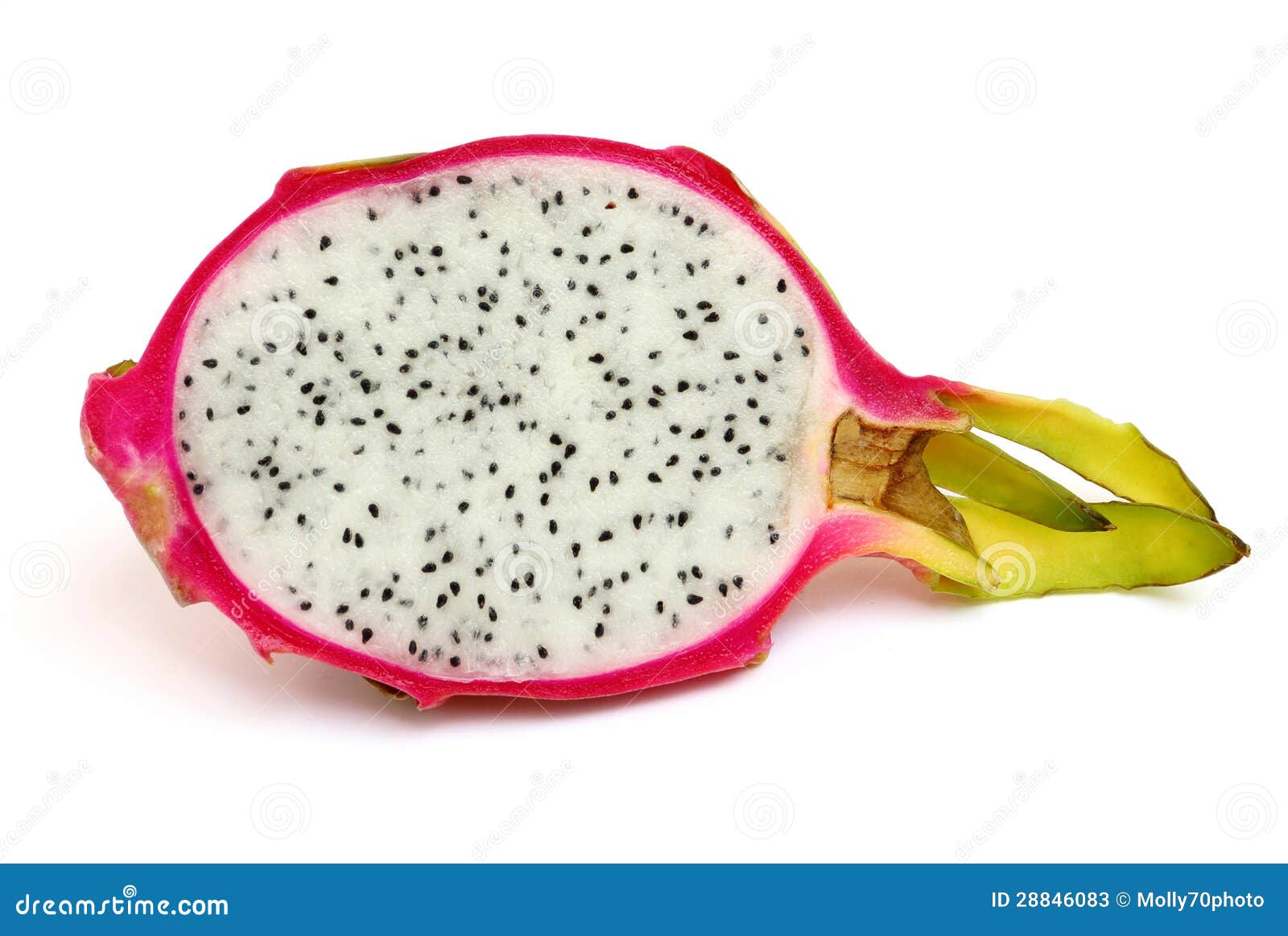 Dragon Fruit on White Background Stock Image - Image of nature, organic ...