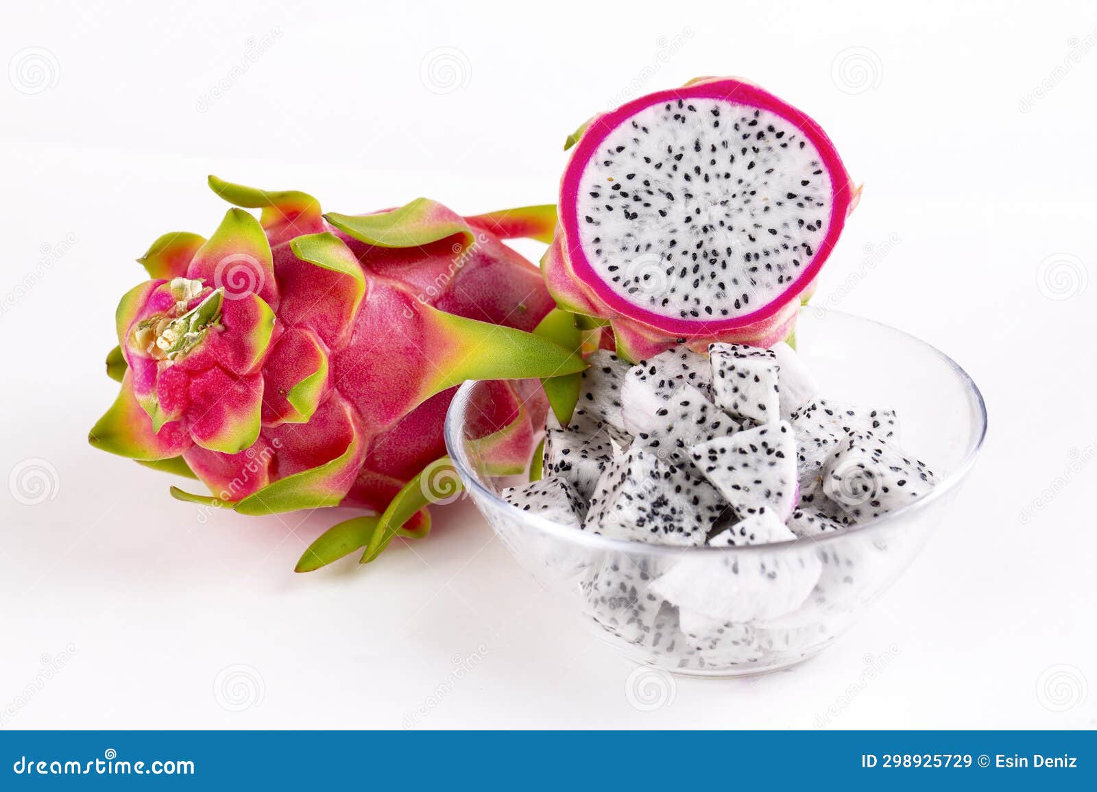 Dragon Fruit on the White Background Stock Image - Image of dragon ...
