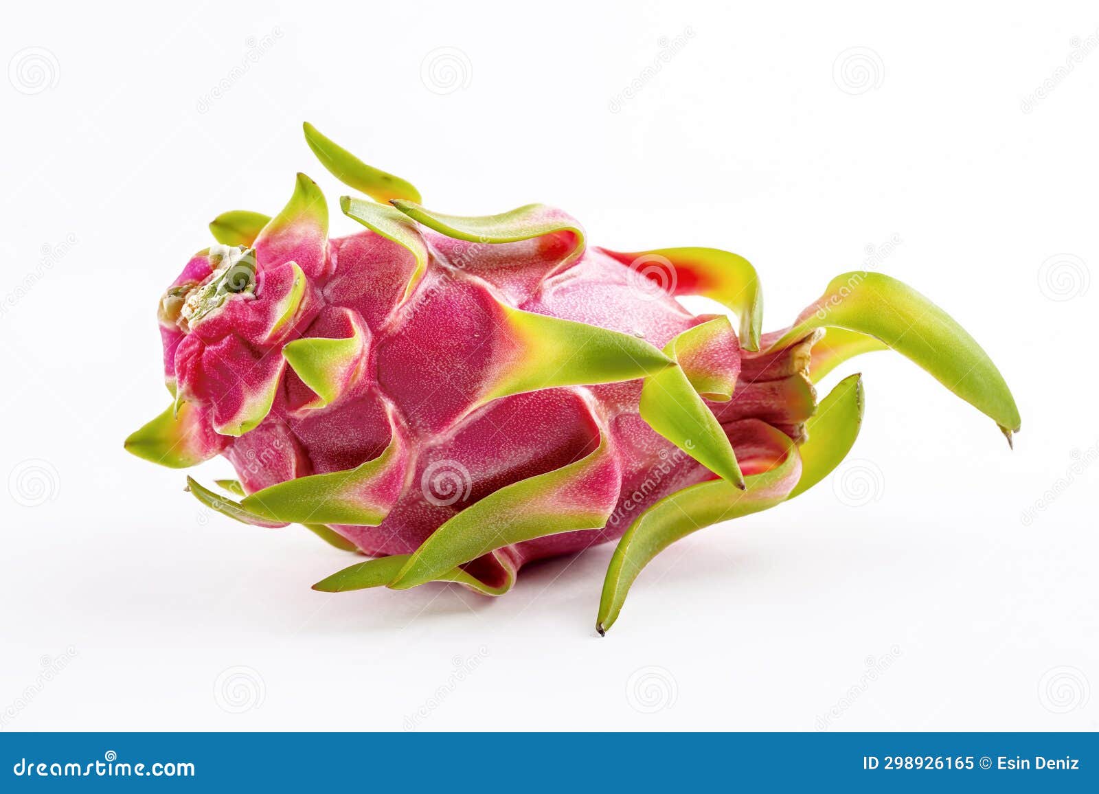 Dragon Fruit on the White Background Stock Image - Image of slice ...