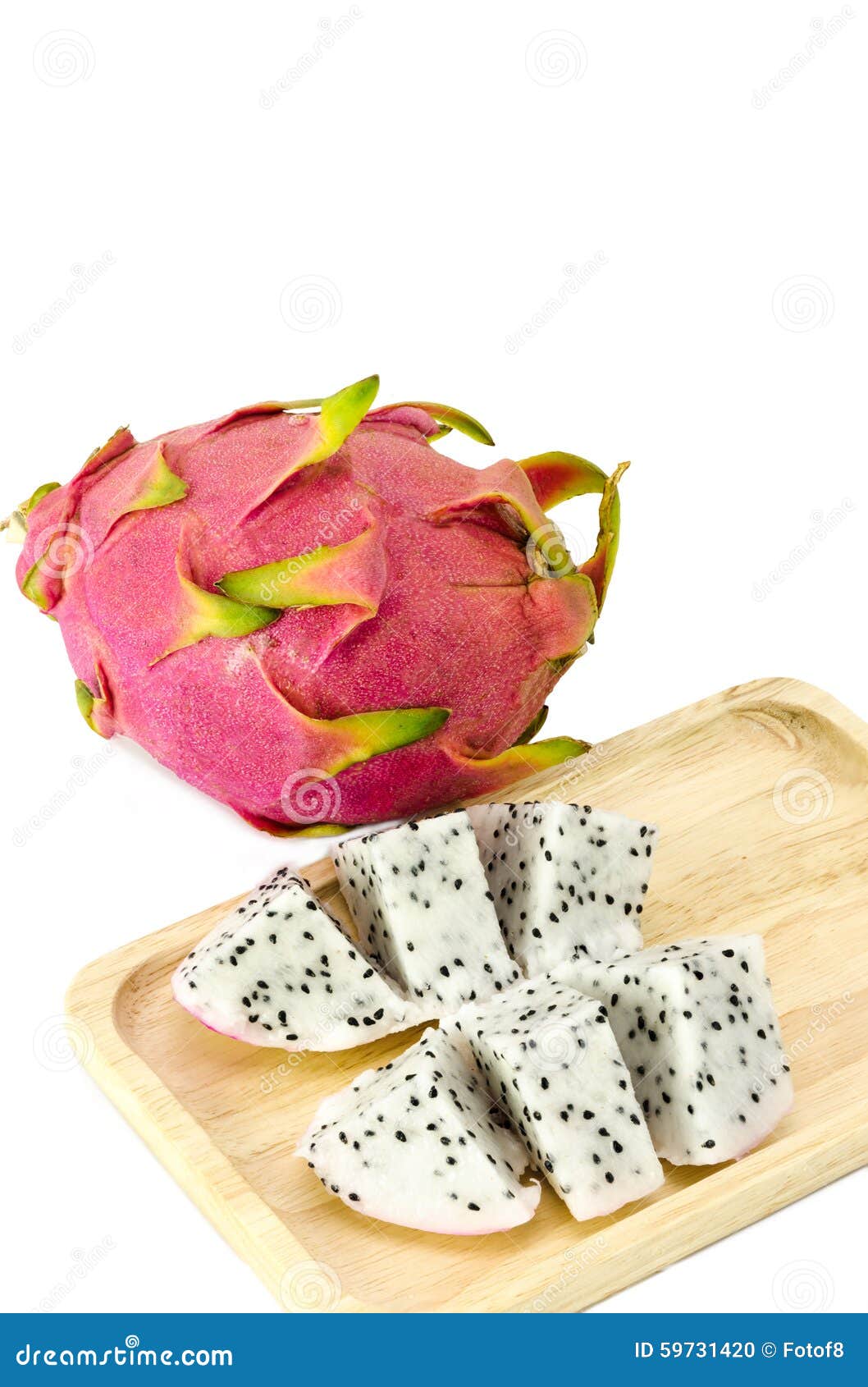 Dragon Fruit on White Background Stock Photo - Image of healthy ...
