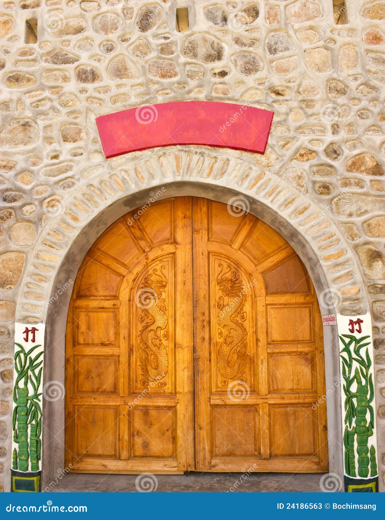 Dragon Gate , Sweden. Taditional Chinese Architecture. Stock Photo ...