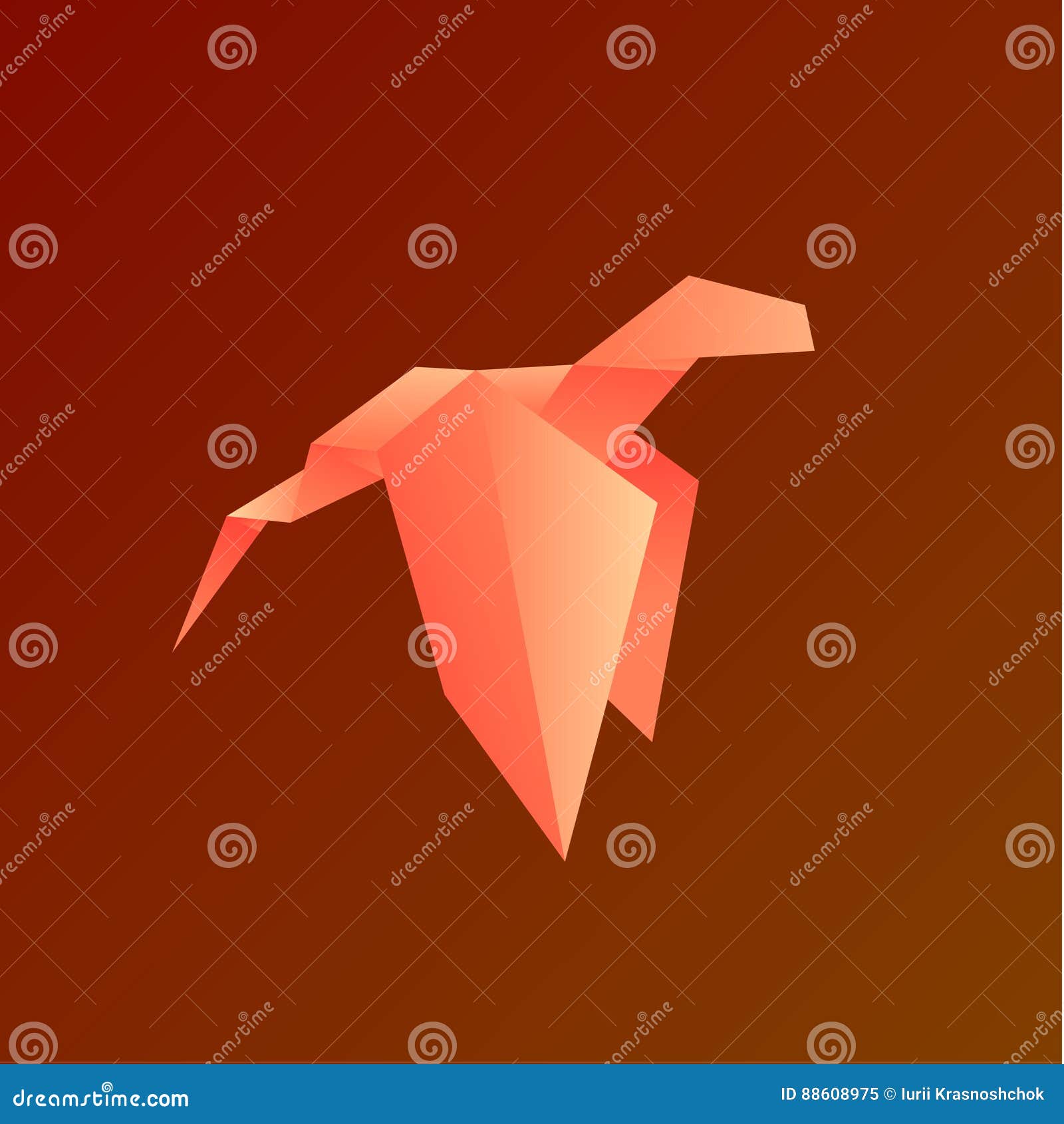 Dragon Gradient Animals Origami Vector Illustration Stock Vector ...