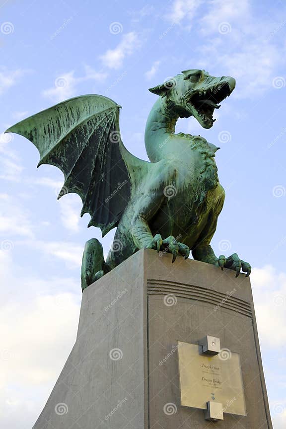 Dragon guard stock image. Image of devil, sculpture, gothic - 13506281