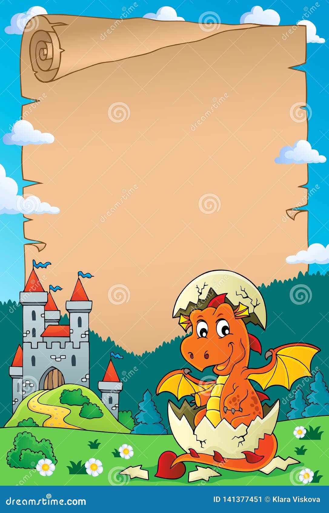 Dragon Hatching From Egg. Mythical Fire Dragon Egg Through Incubation ...