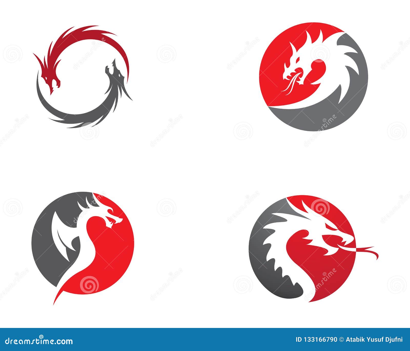 Dragon symbol illustration stock vector. Illustration of vector - 133166790