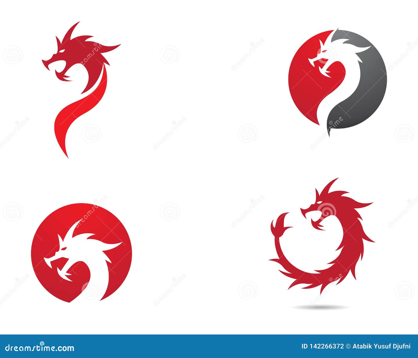 Dragon Head Symbol Illustration Stock Vector - Illustration of ...