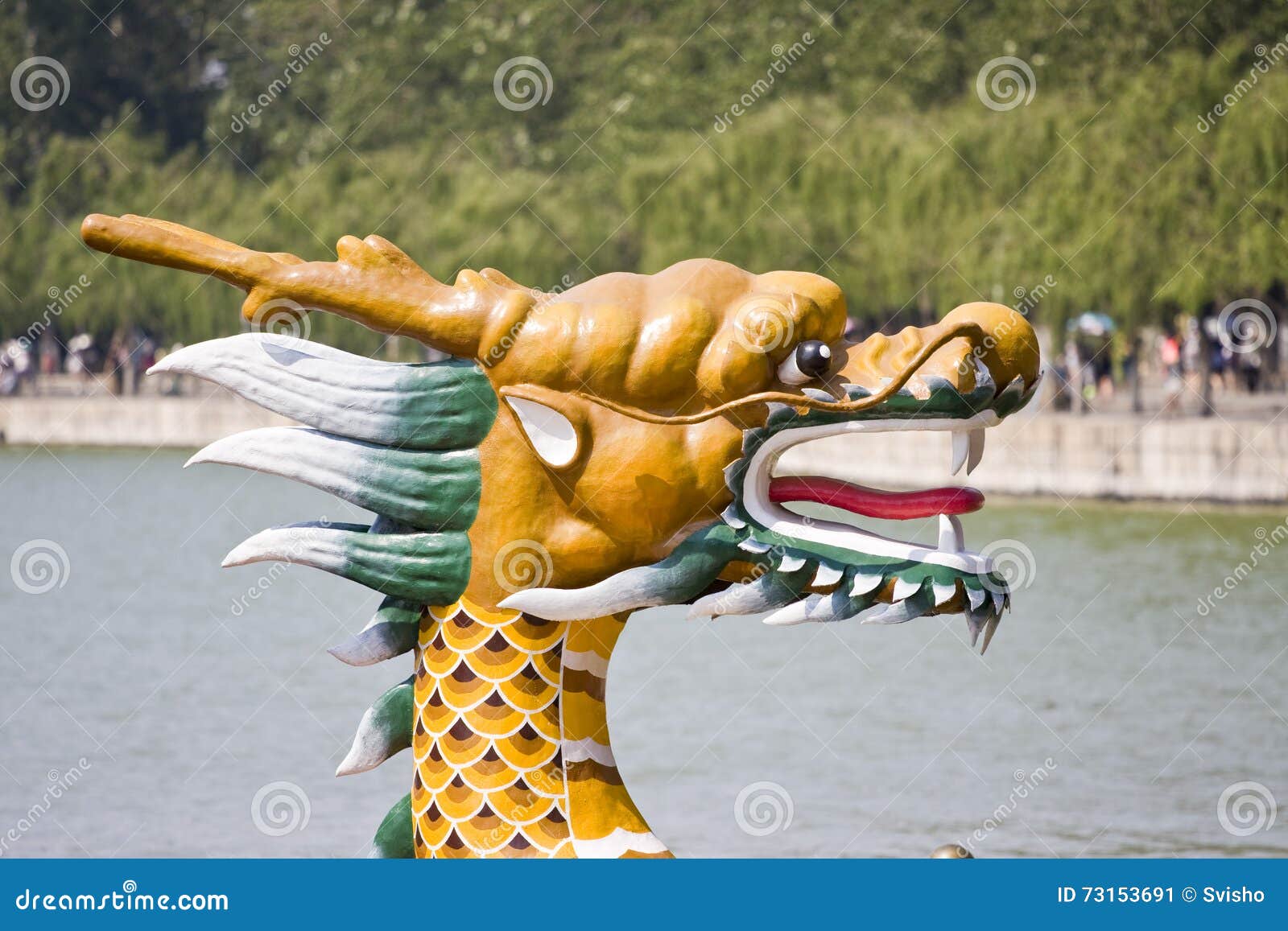 Dragon head stock image. Image of color, asia, culture - 73153691