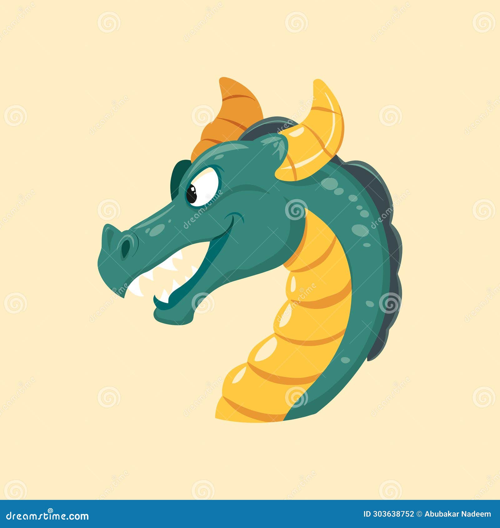 Dragon Head Vector Illustration Artwork Stock Vector - Illustration of ...