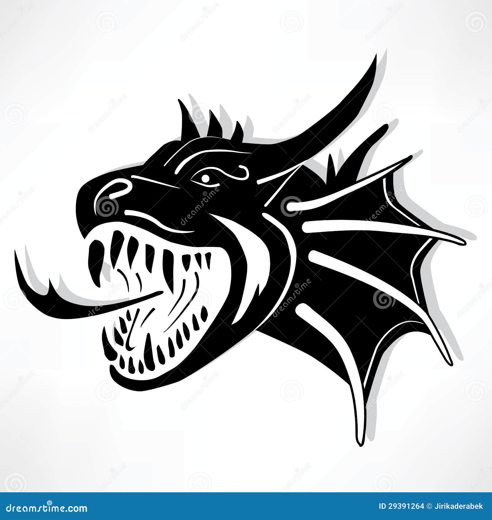 Dragon from Hell stock vector. Illustration of devil - 29391264