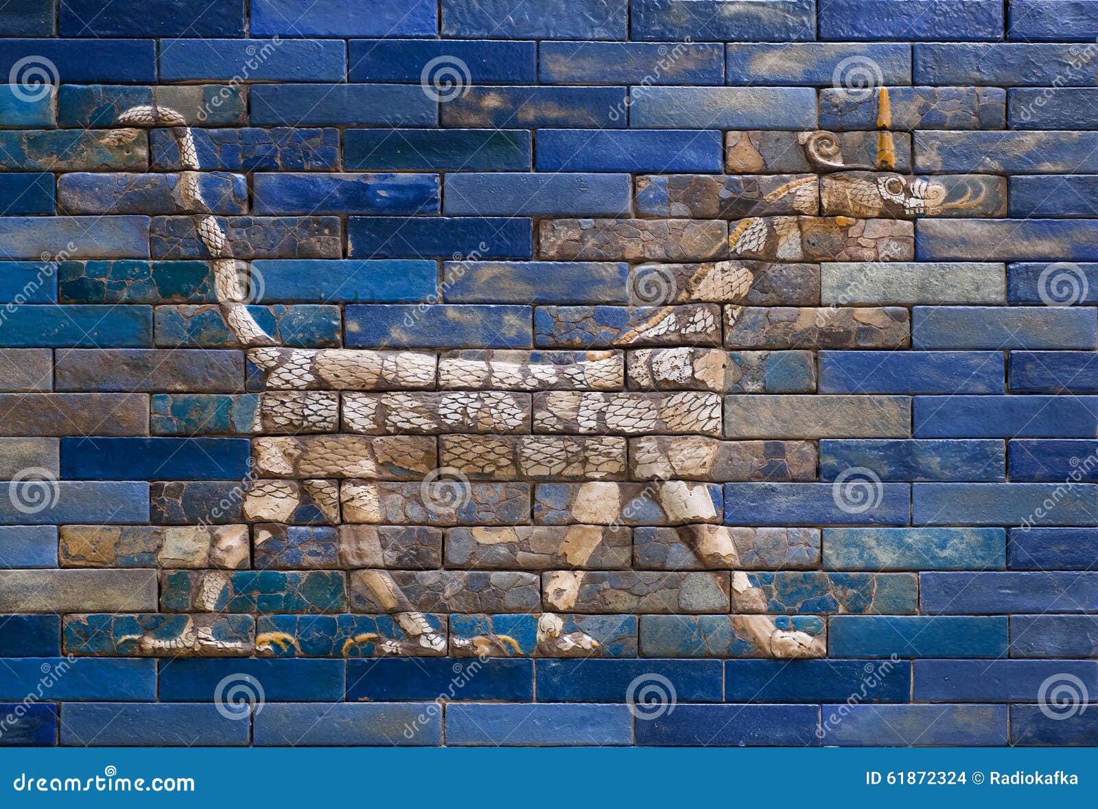 Dragon from Ishtar Gate of Babylon, Constructed in about 575 BC ...
