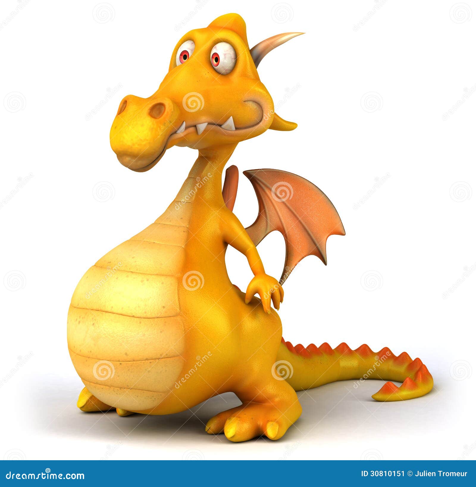 Dragon jaune illustration stock. Illustration du mythologie - 30810151