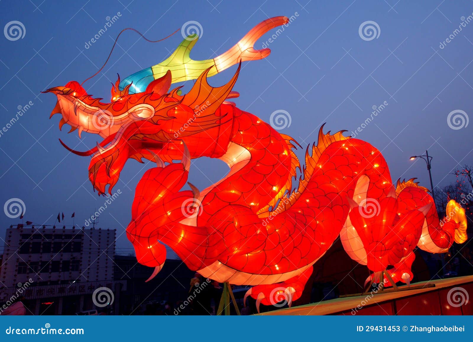 Dragon lantern editorial stock photo. Image of coloured - 29431453