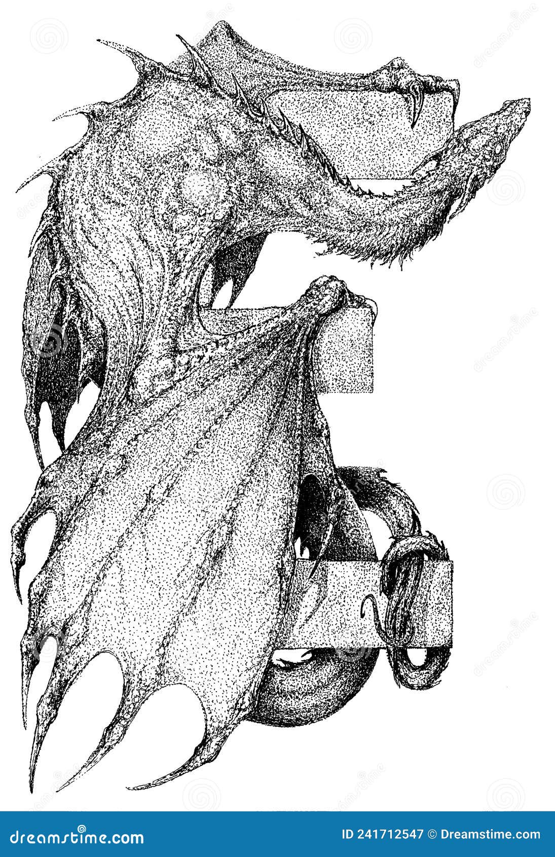 Dragon Letter E. Dragon Alphabet Initial E Editorial Photography ...