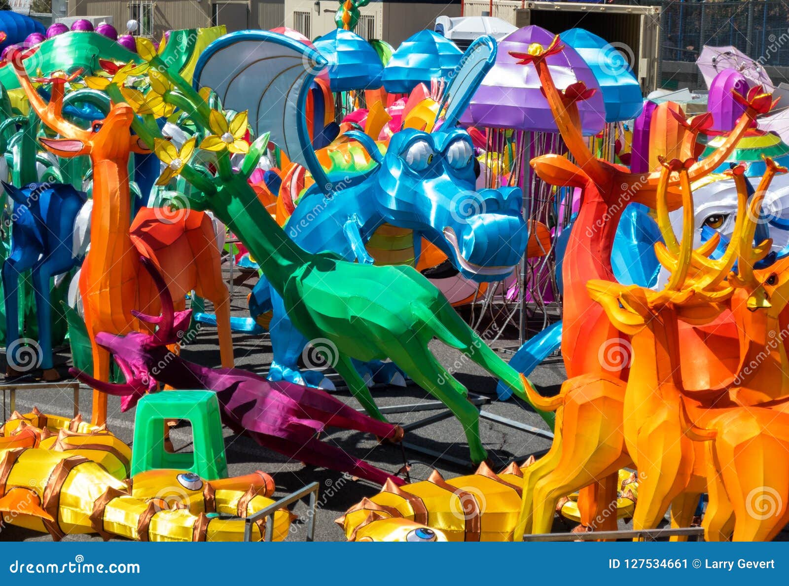 Dragon Lights, Light Sculpture Props Editorial Photo - Image of arizona ...