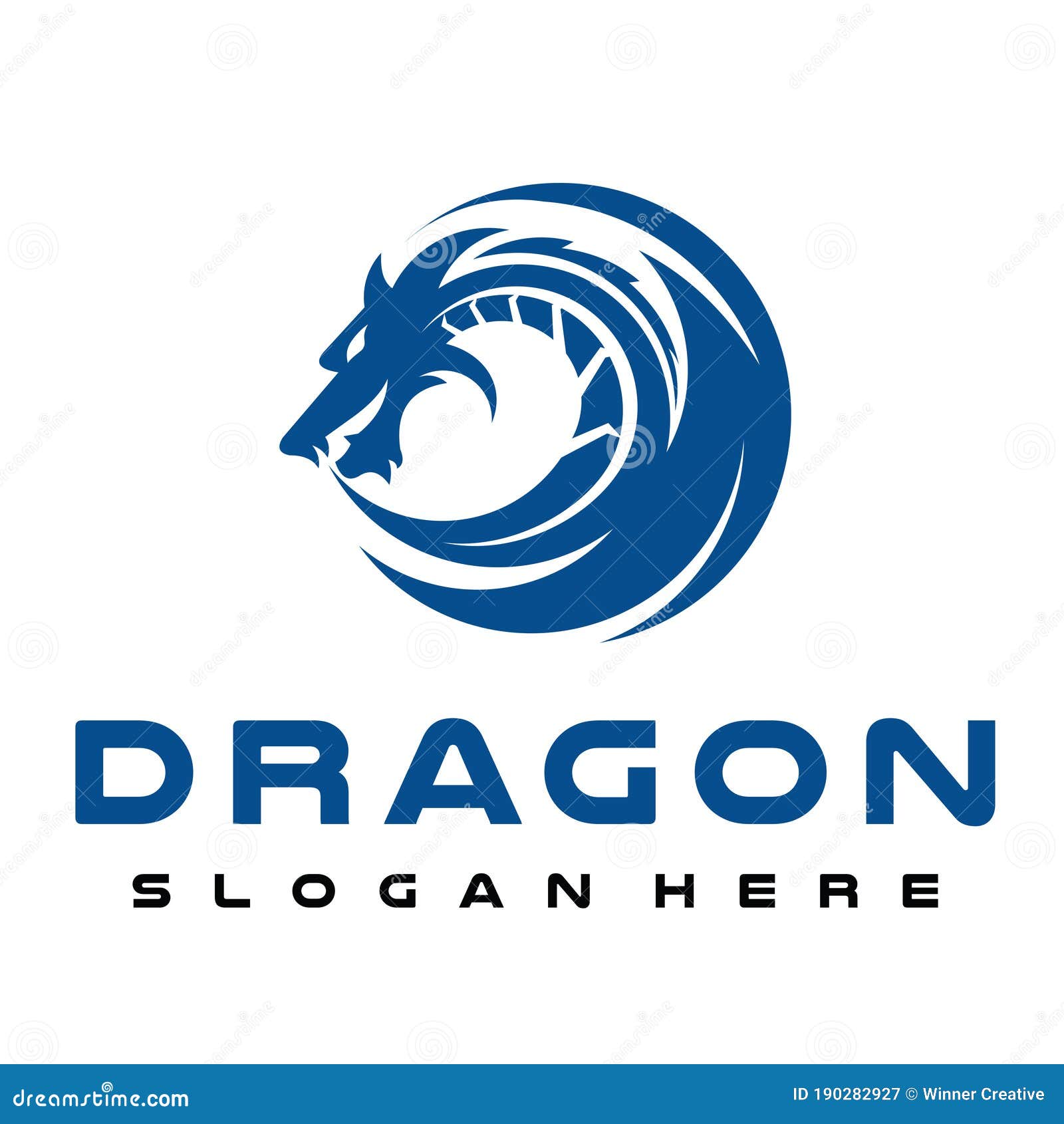 Dragon Logo Design Inspiration Vector Stock Vector - Illustration of ...