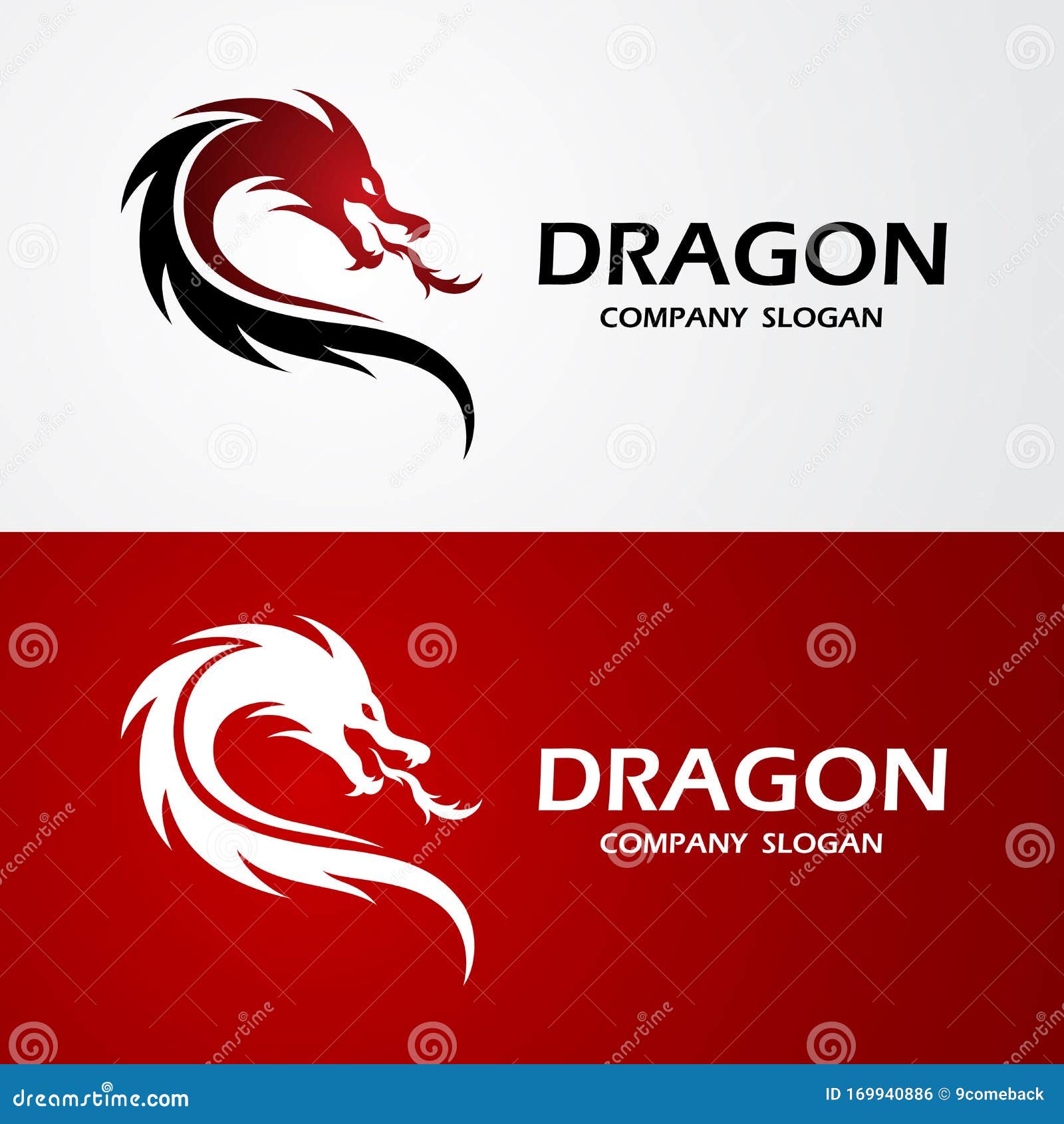Dragon logo stock vector. Illustration of card, design - 169940886
