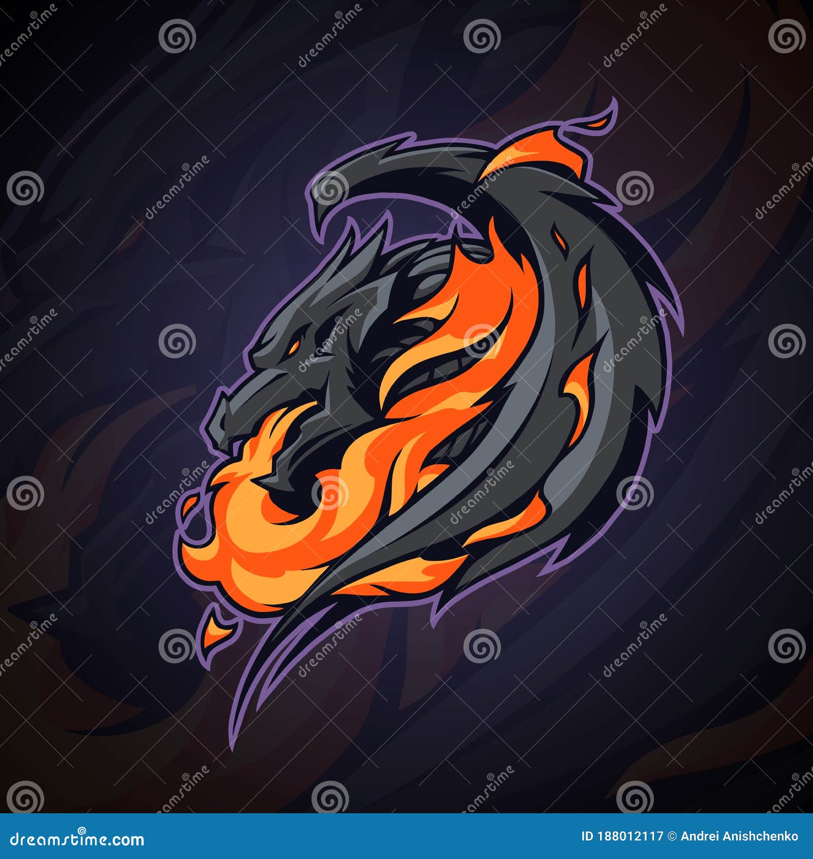 Fire Dragon Logo Fire Dragon Vector High Res Vector Graphic Getty
