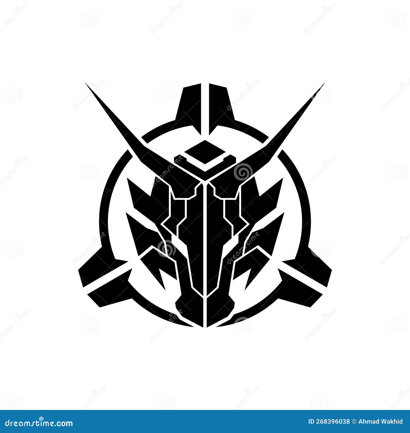 Dragon Logo. Dragon Head in Scope Military Tactical Logo Stock ...