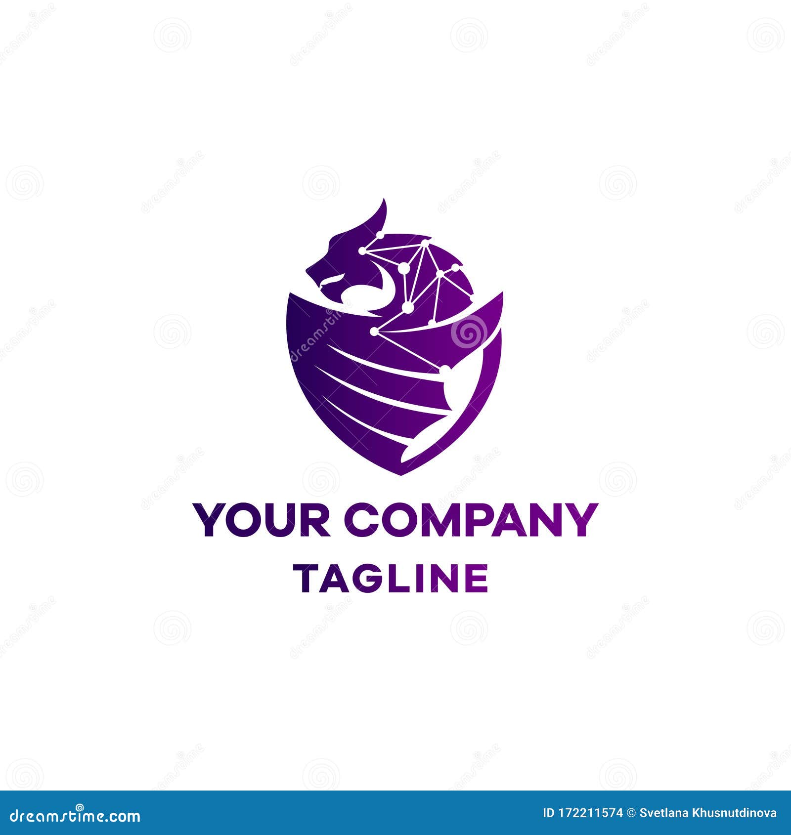 Dragon Logo and Security and Communications Systems Stock Vector ...