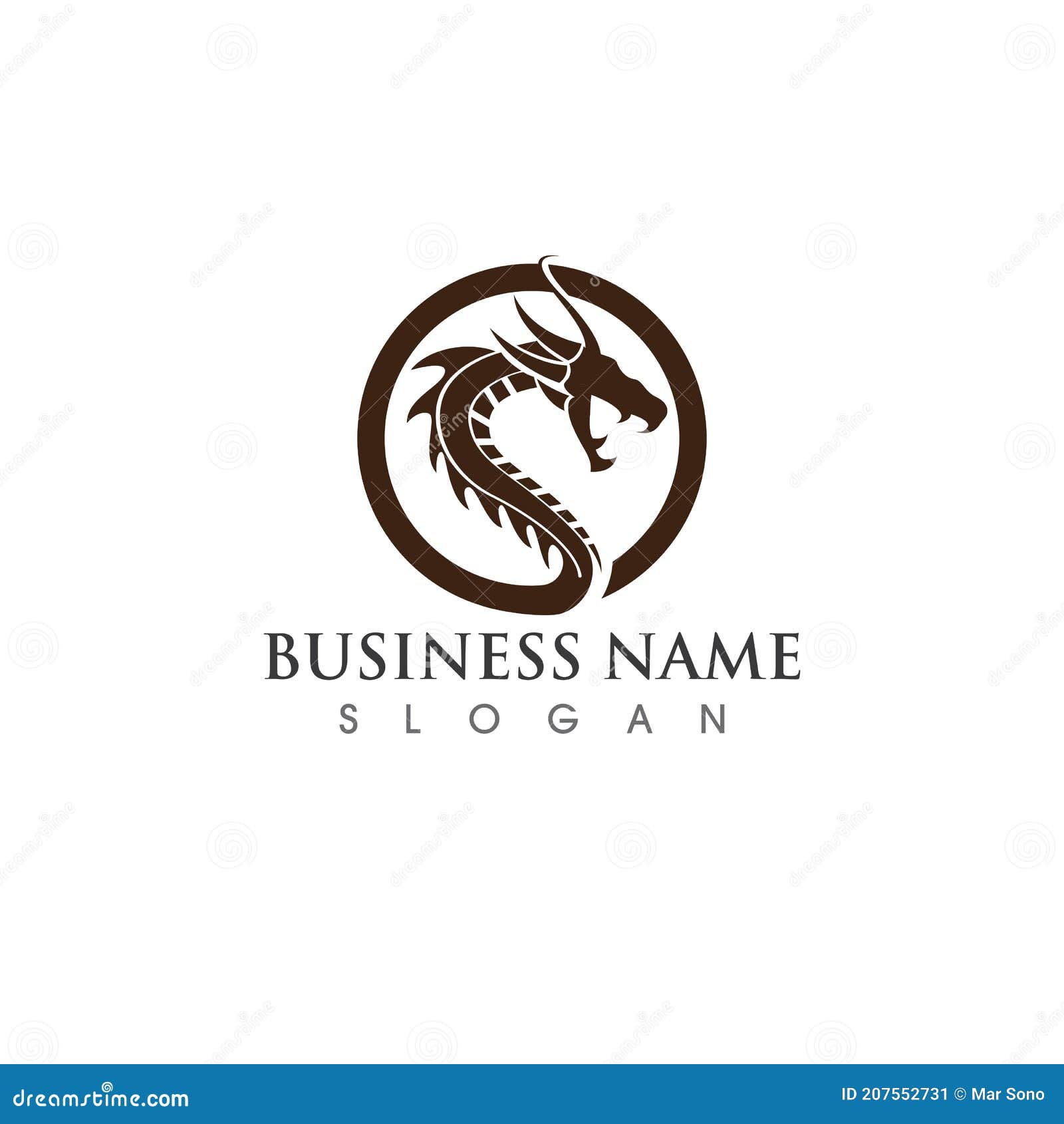 Dragon Logo and Symbol Vector Image Stock Vector - Illustration of ...