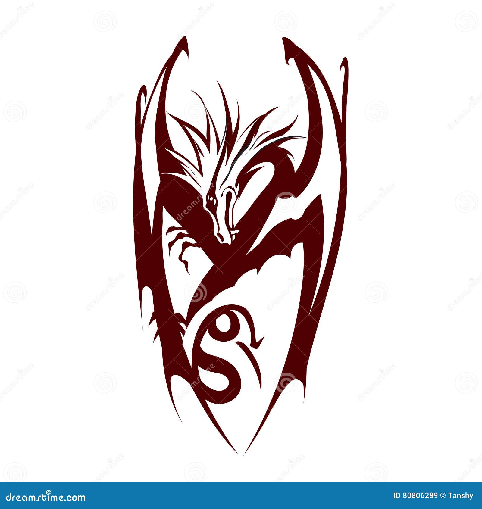 Dragon logo vectors stock vector. Illustration of logo - 80806289