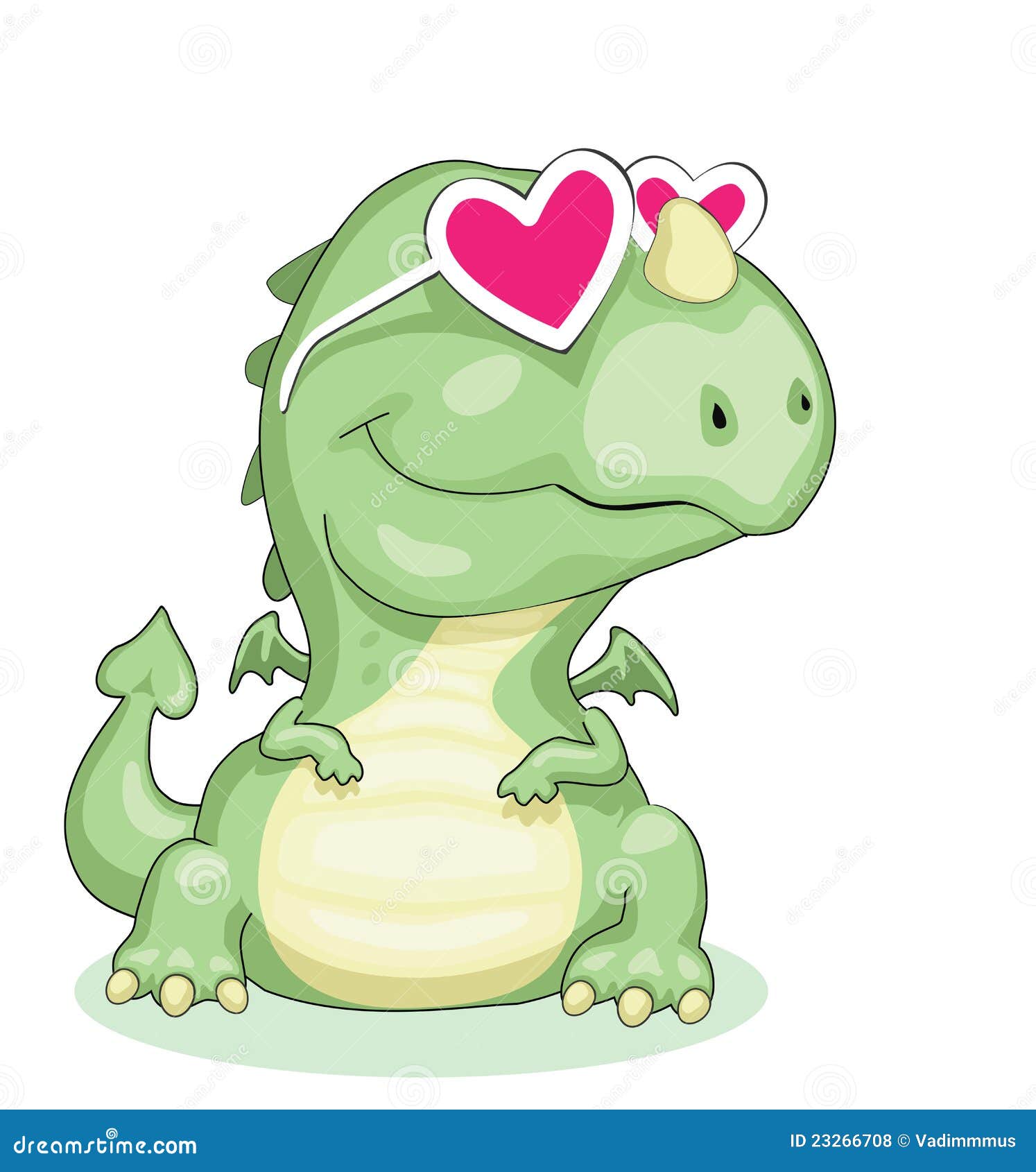 Dragon in love stock vector. Illustration of heart, love - 23266708