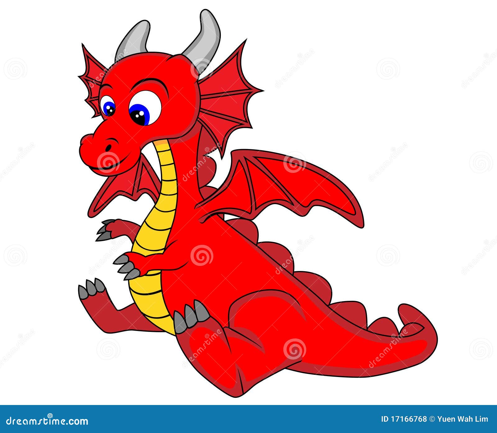 Dragon mignon illustration de vecteur. Illustration du illustration ...