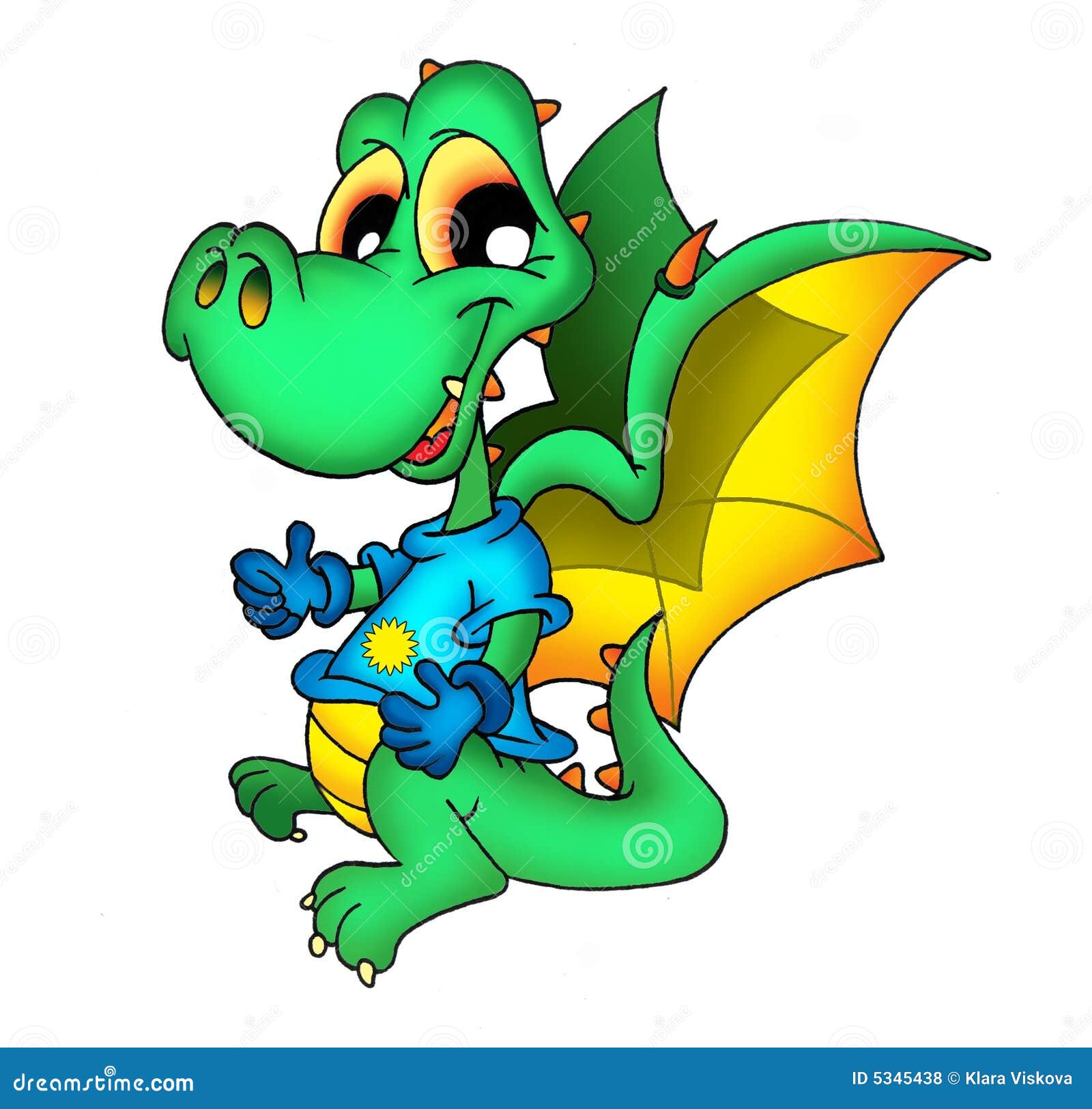 Dragon Mignon Dans Le T-shirt Illustration Stock - Illustration du ...