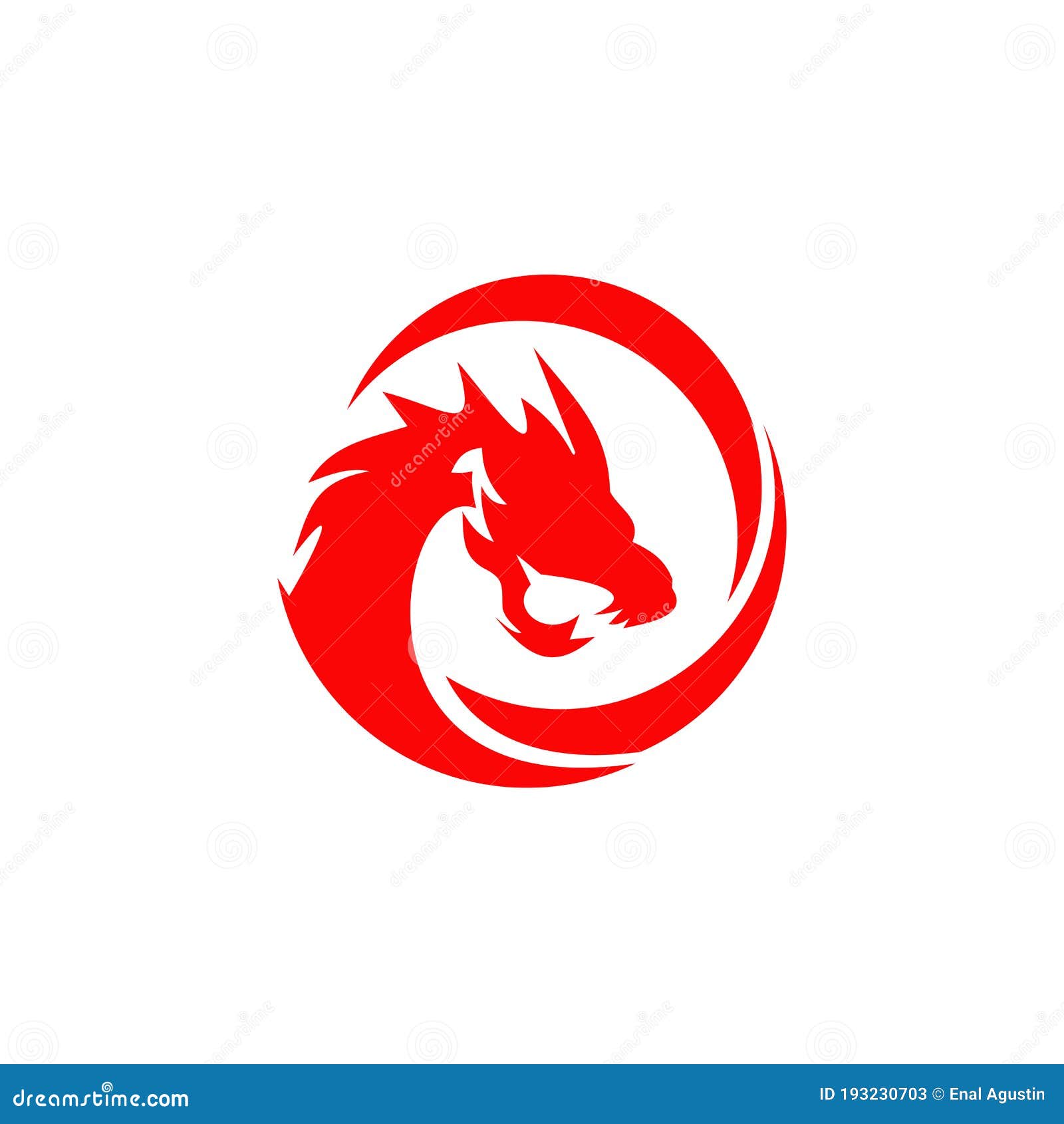 Dragon Logo Design Vector Template Stock Vector - Illustration of ...