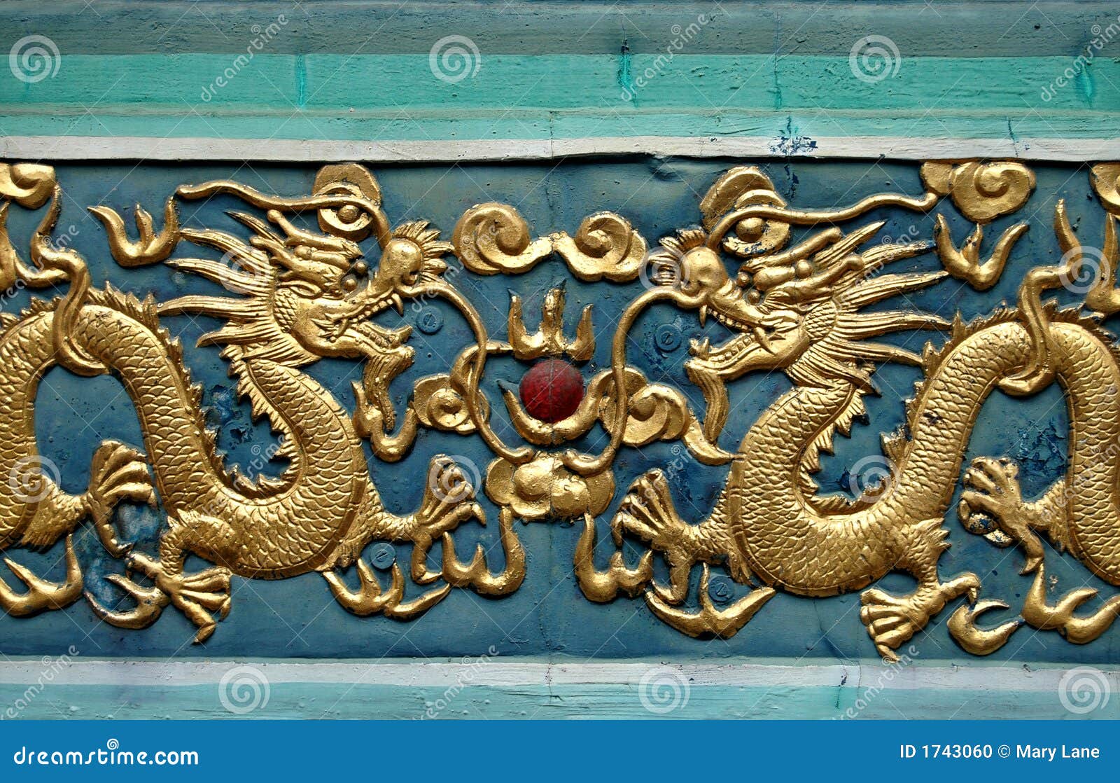 Dragon Motif stock photo. Image of east, emblem, eastern - 1743060